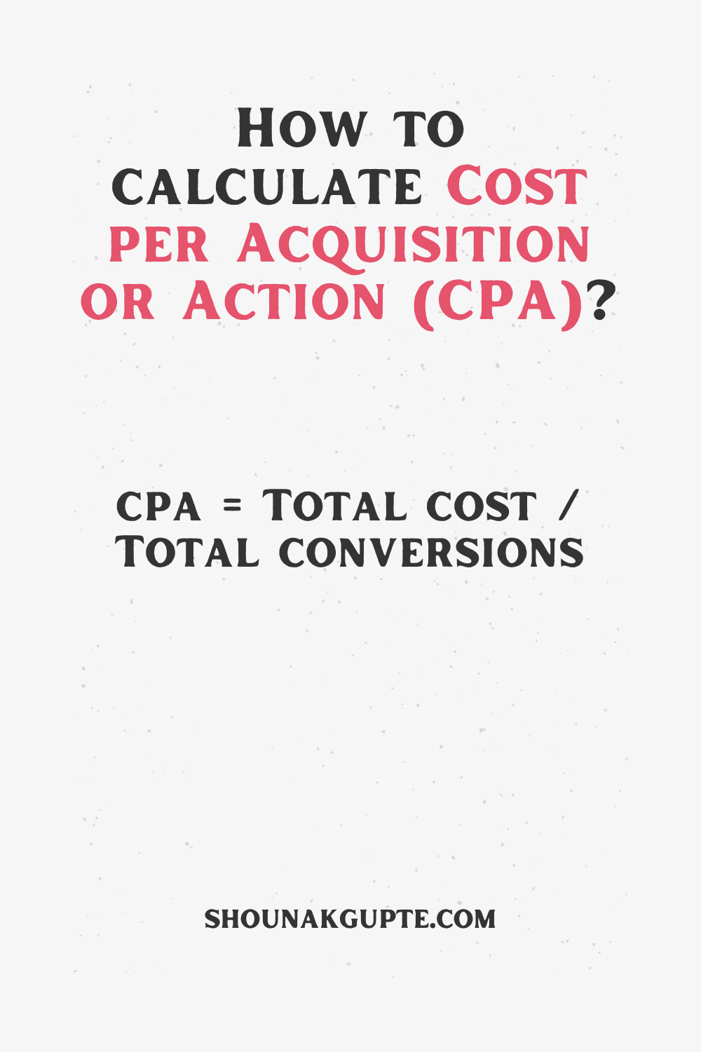 FREE Cost Per Acquisition (CPA) Calculator Online