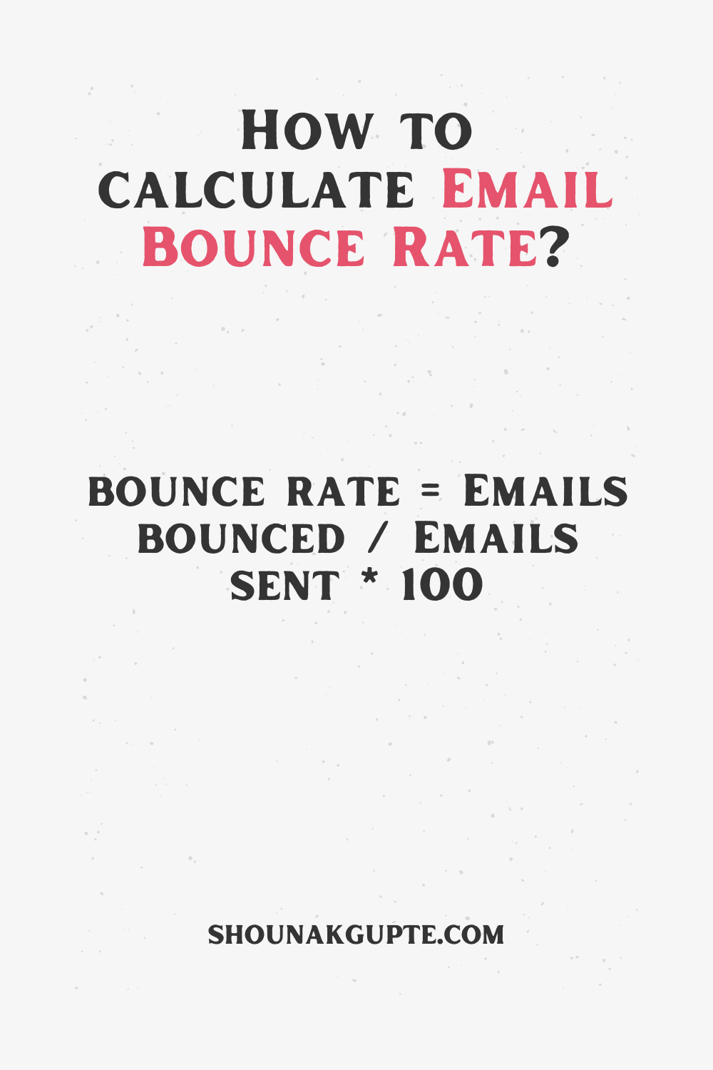 FREE Email Bounce Rate Calculator Online