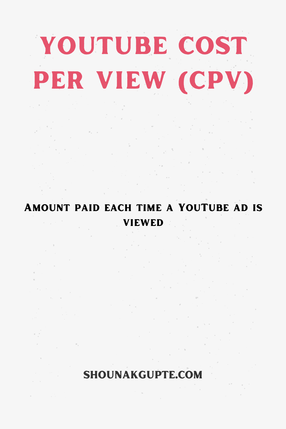 FREE YouTube Cost Per View (CPV) Calculator Online